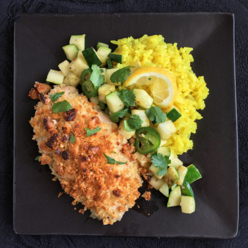 Macadamia-Crusted Chicken with Lemon Rice – Homegrown Foods